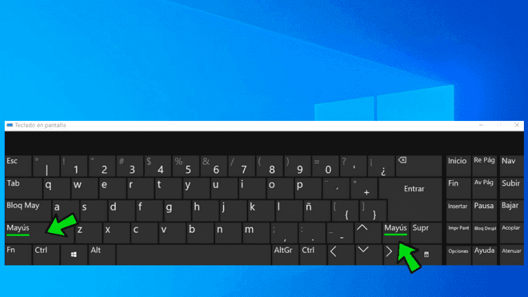 ¿Cuál es la Tecla Shift en el teclado de computadora?